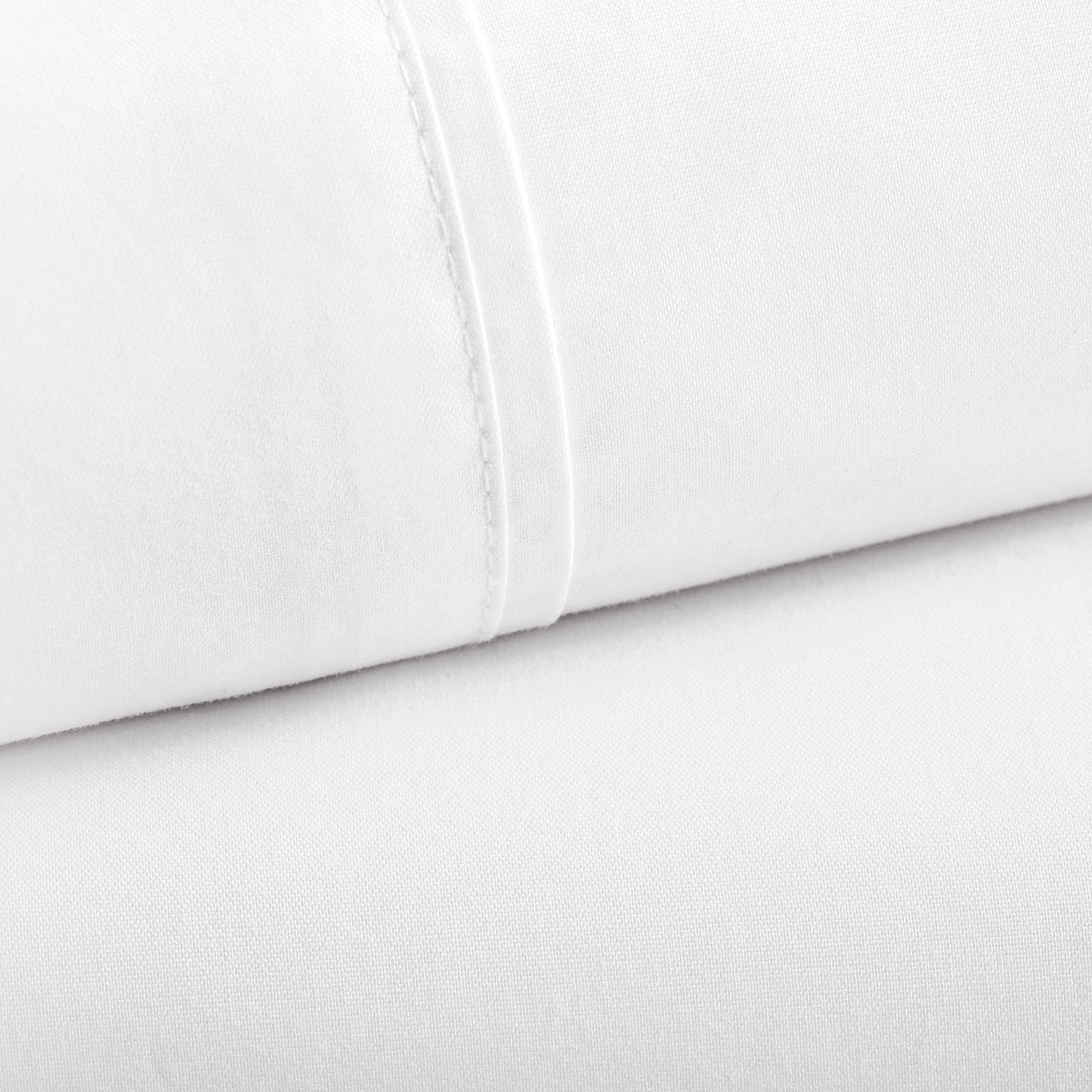 415 Thread Count Percale Bed Sheet Set | White